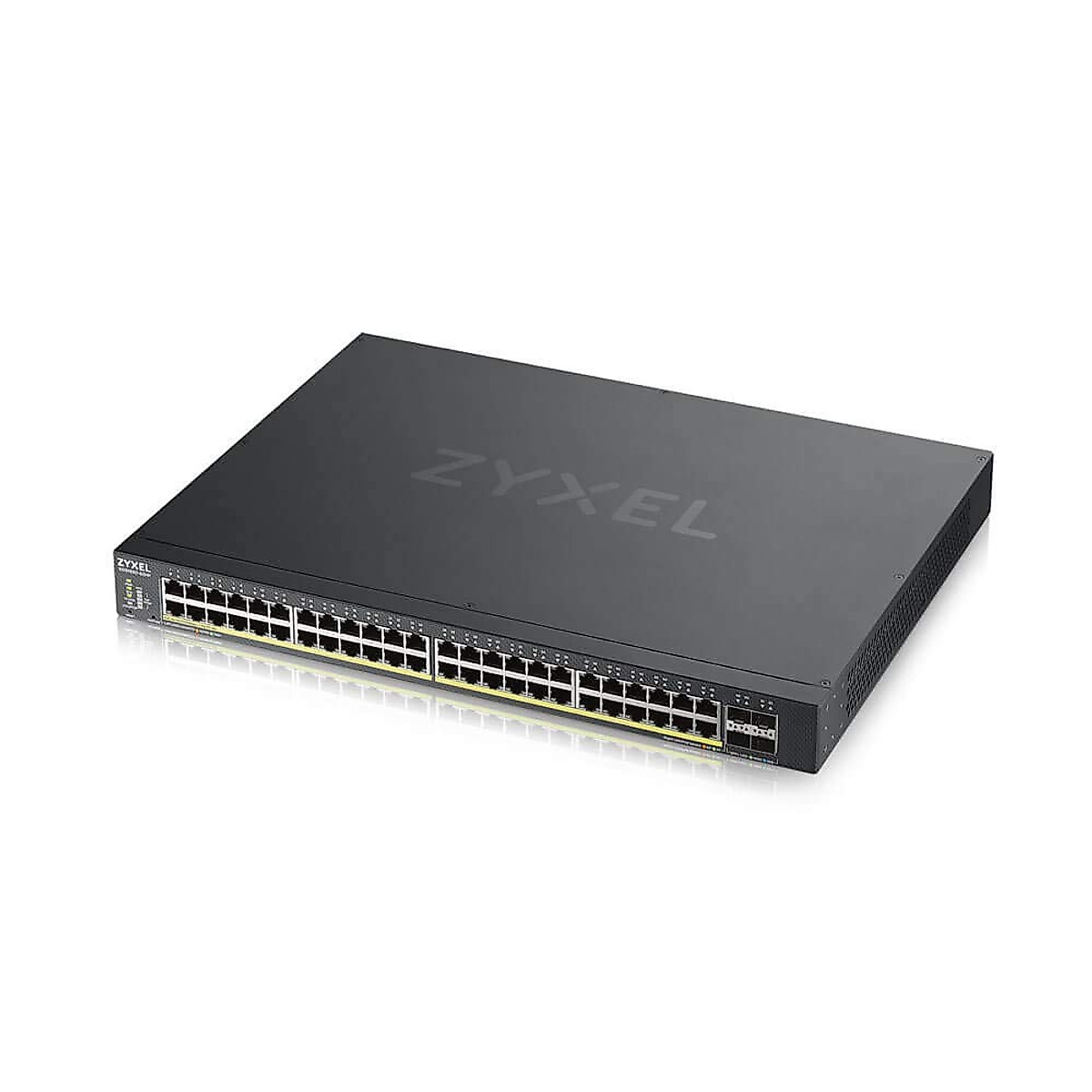 ZYXEL 52-Port PoE Switch Gigabit Ethernet Smart (XGS1930-52HPV2) - Managed, with 48x PoE+ @ 375W, 4x 10G SFP+, Optional Nebula Cloud Management, Rackmount, Limited Lifetime Protection