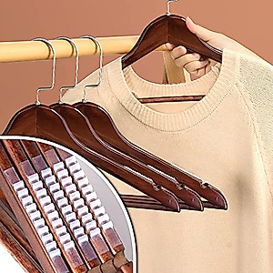 Non Slip Hanger Grips for Wood Hangers Clear Clear Rubber Hanger Grip Adhesive Clothe Hanger Strip (2.76" x 0.24") (260)