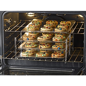 Nifty Solutions Insert with 3 Non-Stick, One Size, 3 Tier Baking Rack WITH Cookie Sheets
