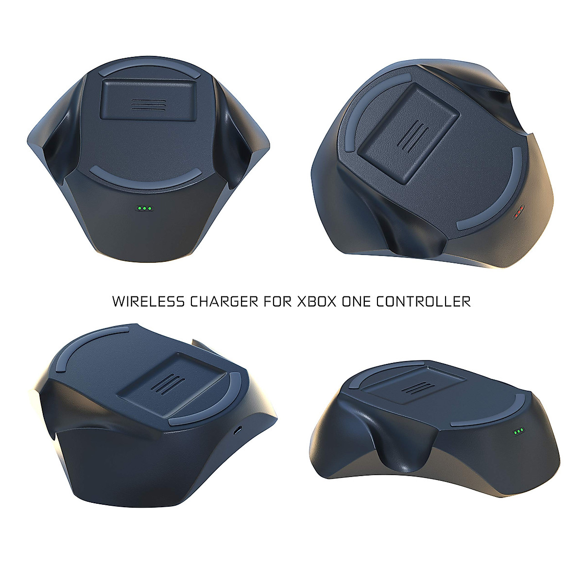 Skywin Wireless Charging Station and Play and Charge Pack for Xbox One Controller - Qi Charging Controller Stand and Play and Charge Wireless Charging Battery Pack Compatible with Xbox ONE