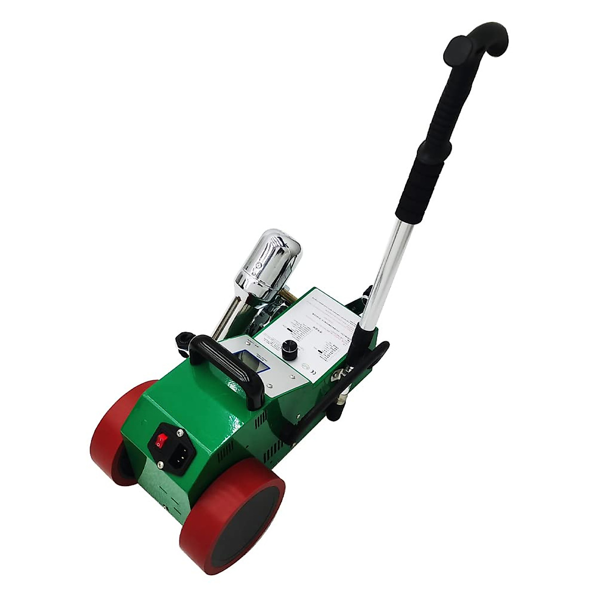 INTBUYING 1800W Automatic PVC Banner Welding Machine, Electric Heat Jointer Plastic Fabric Welder, Hot Air Edge Welder Kit for Advertising Cloth Banner Fabric PVC Roofing Seamless Splicing Machine