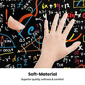 Non Slip Large Area Rugs Durable Thick Floor Mat Doormats Black Math Linear Mathematics Education Pattern Printed Floor Pad Rugs Living Room Bedroom Carpet Standing Mat Home Decor 60"x40"