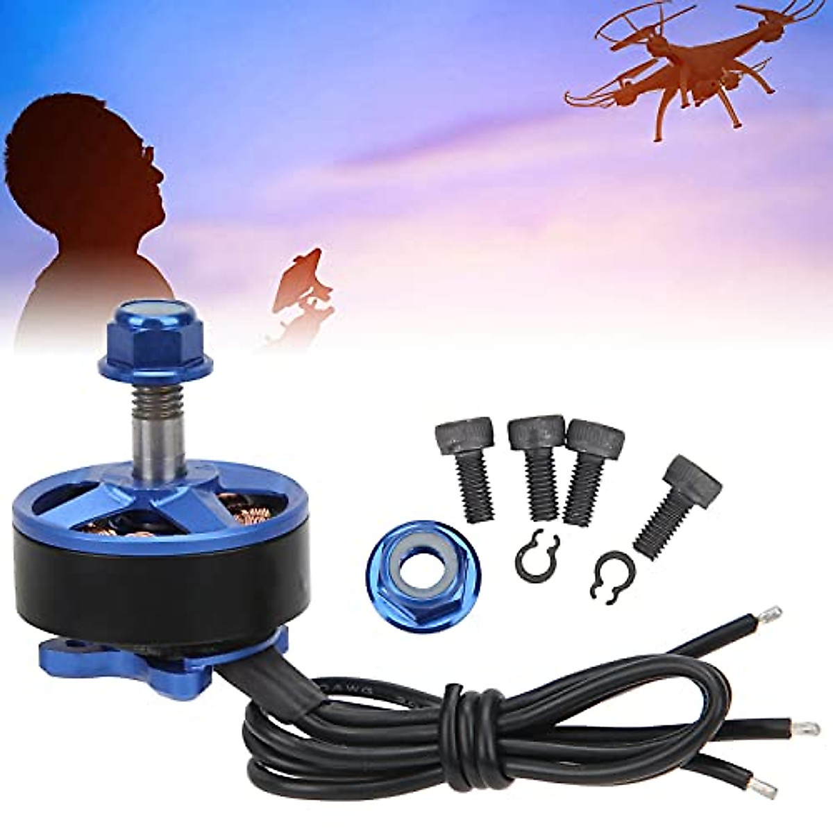 VGEBY RC Motor Brushless Motor 1750KV/2300KV/2600KV 2207 Motor RC Metal Motor Replacement for RC Drone/FPV(2600KV) Sportinggoods Model Aircraft Accessories