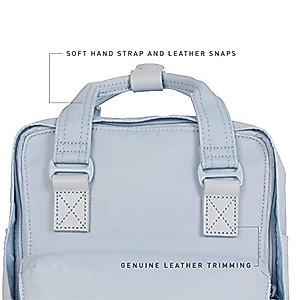 Doughnut Macaroon Mini Pastel 7L Travel School Ladies College Girls Lightweight Casual Daypacks Bag Small Backpack (Blau hellblau)