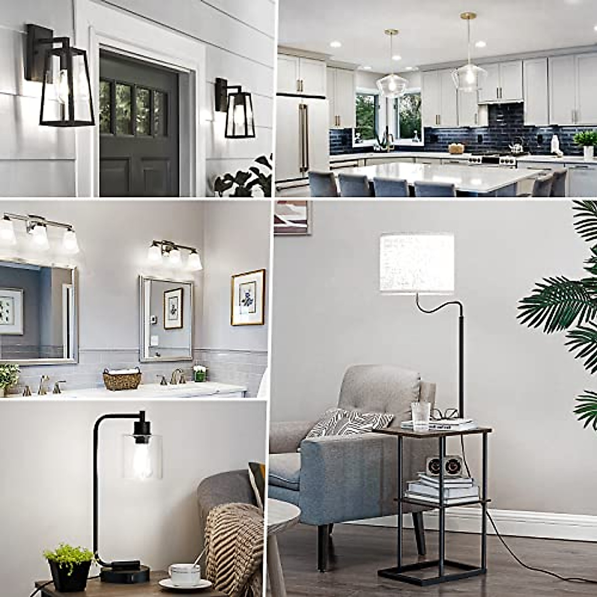 Odnora Dimmable E26 LED Bulbs 60W Equivalent 6W 850 Lumens Vintage LED Edison Bulbs, ST58 5000K Daylight White Edison Light Bulbs, Antique LED Filament Bulb with Clear Glass, 4 Packs