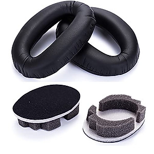 Alitutumao WH-1000XM3 Ear Pads Ear Cushions Cover Compatible with Sony WH-1000XM3 Over-Ear Headphones with Soft Protein Leather, Noise Isolation Memory Foam, Easy Installation (Black)