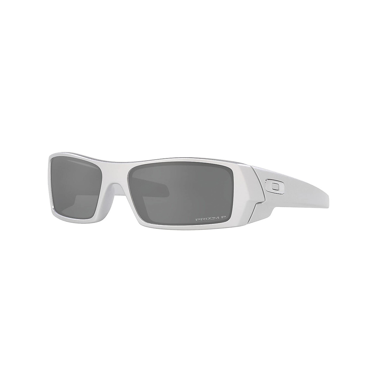 Oakley Men's Oo9014 Gascan Rectangular Sunglasses, X Silver/Prizm Black Polarized, 60 mm