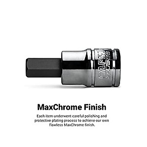 Capri Tools - 3-0606 Long 5 mm Hex Bit Socket, 1/4-Inch Drive, Metric