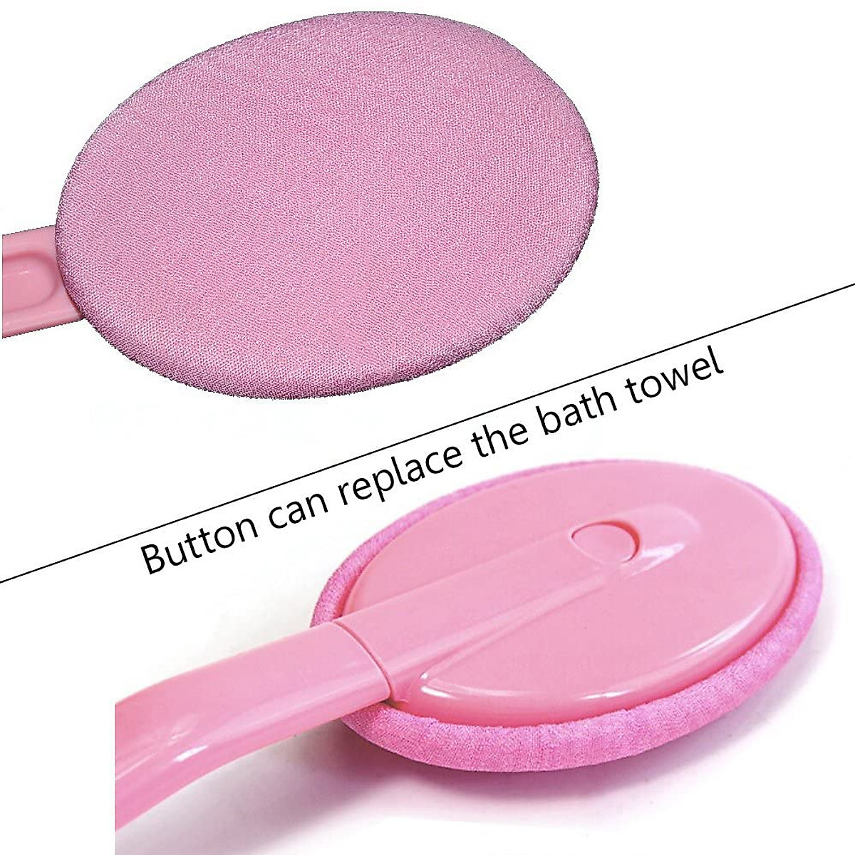 Easy Lotion Applicator, Back Rubs Massager Bath Brush, Extra Long Handle, Easily Self Apply Lotions, Great for Body Care