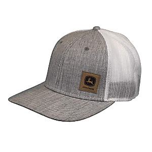 John Deere Men's mesh Back Cap, Gray, One Size