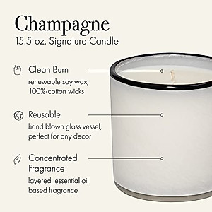 LAFCO New York Signature Scented Candle (Champagne, Penthouse - 15.5 oz)