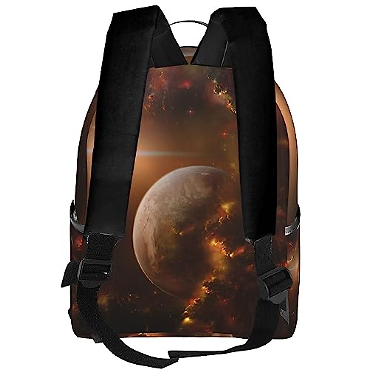 BAFAFA Galaxy Space Planet Printed Travel Backpack Business Work Bag Computer Bag Outdoor Sports Rucksack