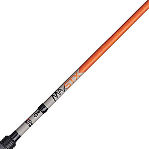 Abu Garcia 6'6" Max STX Fishing Rod and Reel Baitcast Combo, 1-Piece Rod, Size LP Reel, Left Reel Handle Position, Lightweight Graphite Frame, MagTrax Brake System