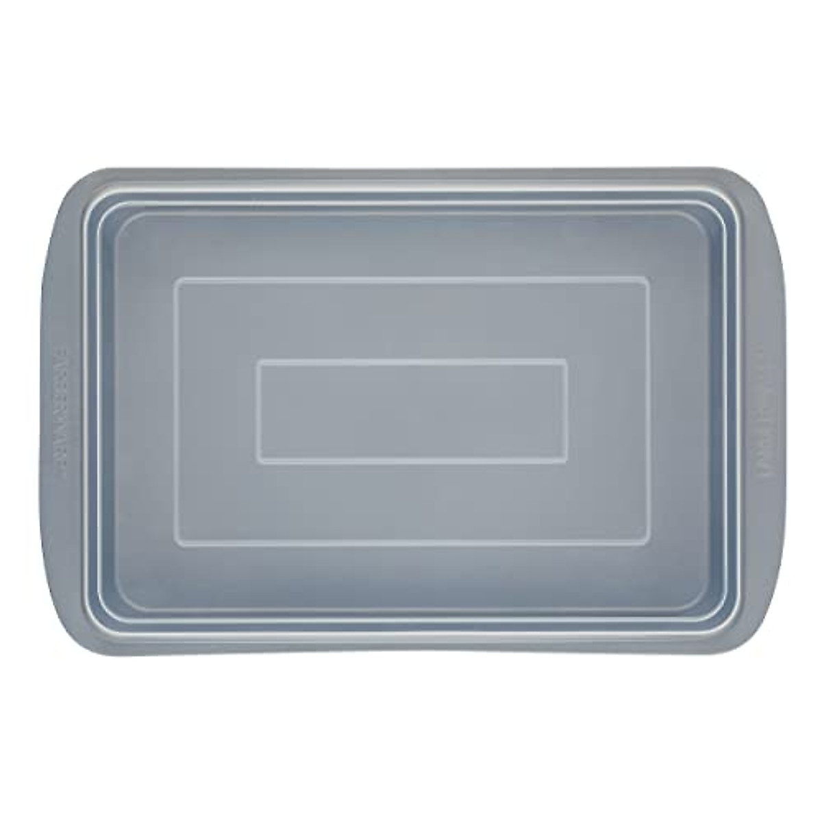 Farberware GoldenBake Bakeware Nonstick Baking Pan/Cake Pan with Lid, Rectangle, Insulated, 9 Inch x 13 Inch - Gray