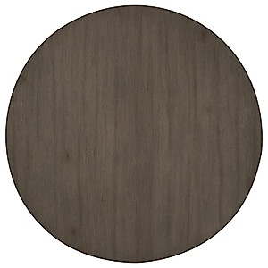 Lexicon Axton Round Dining Table, Distressed Dark Oak