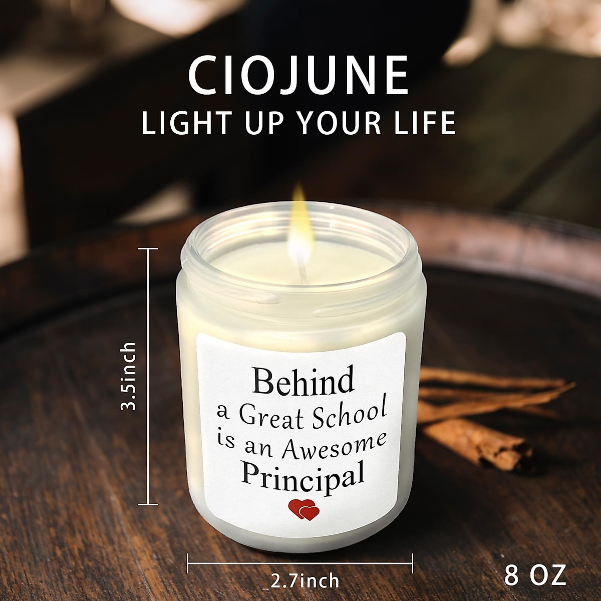 CIOJUNE Phincipal Gifts for Women, Best Principal Gifts, Principal Appreciation Gifts, Gifts for School Pnincipa, Phincipal Scented Candles