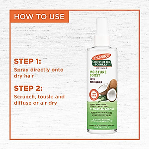Palmer's Coconut Oil Formula Moisture Boost Curl Refresher Spray, 8.5 Ounce