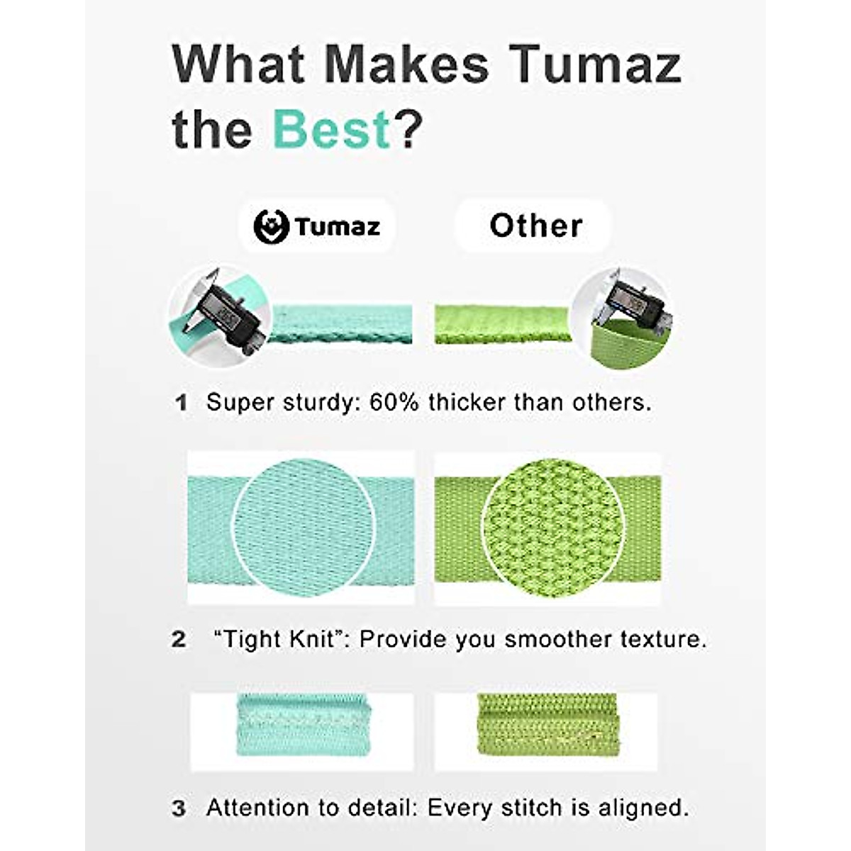 Tumaz Yoga Mat Strap [MAT NOT Included] (2 Sizes) with Extra Thick & Comfy Delicate Texture, Adjustable Yoga Mat Carrier