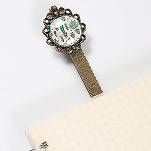 Handmade Bookmark Christmas Birthday Gifts Book Mark Mothers Day Valentine's Day, Cactus Succulents Cartoon