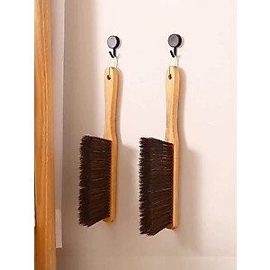 BSMstone Wooden Handle Brush Hand Broom Household Cleaning Brush Soft Bristles Dusting Brush for Bed,Sofa,Furniture,Clothes,Car