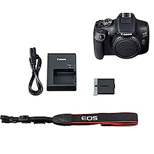 Canon EOS 2000D / Rebel T7 DSLR Camera Body Only (No Lens) + Canon Case + 32GB SD Card (13pc Bundle) (Renewed)