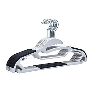 Heavy Duty Standard Plastic Hangers: Laundry Hangers Shirt Hanger Non Slip Clothes Hangers for Suits, Coats, Dress, Shirts, or Belts