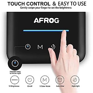 AFROG 8-in-1 4th Gen Multifunctional LED Desk Lamp with 10W Fast Wireless Charger,USB Charging Port,1200Lux Super Bright,5 Lighting Mode,7 Brightness，40 Min Timer,Night Light Function,5000K