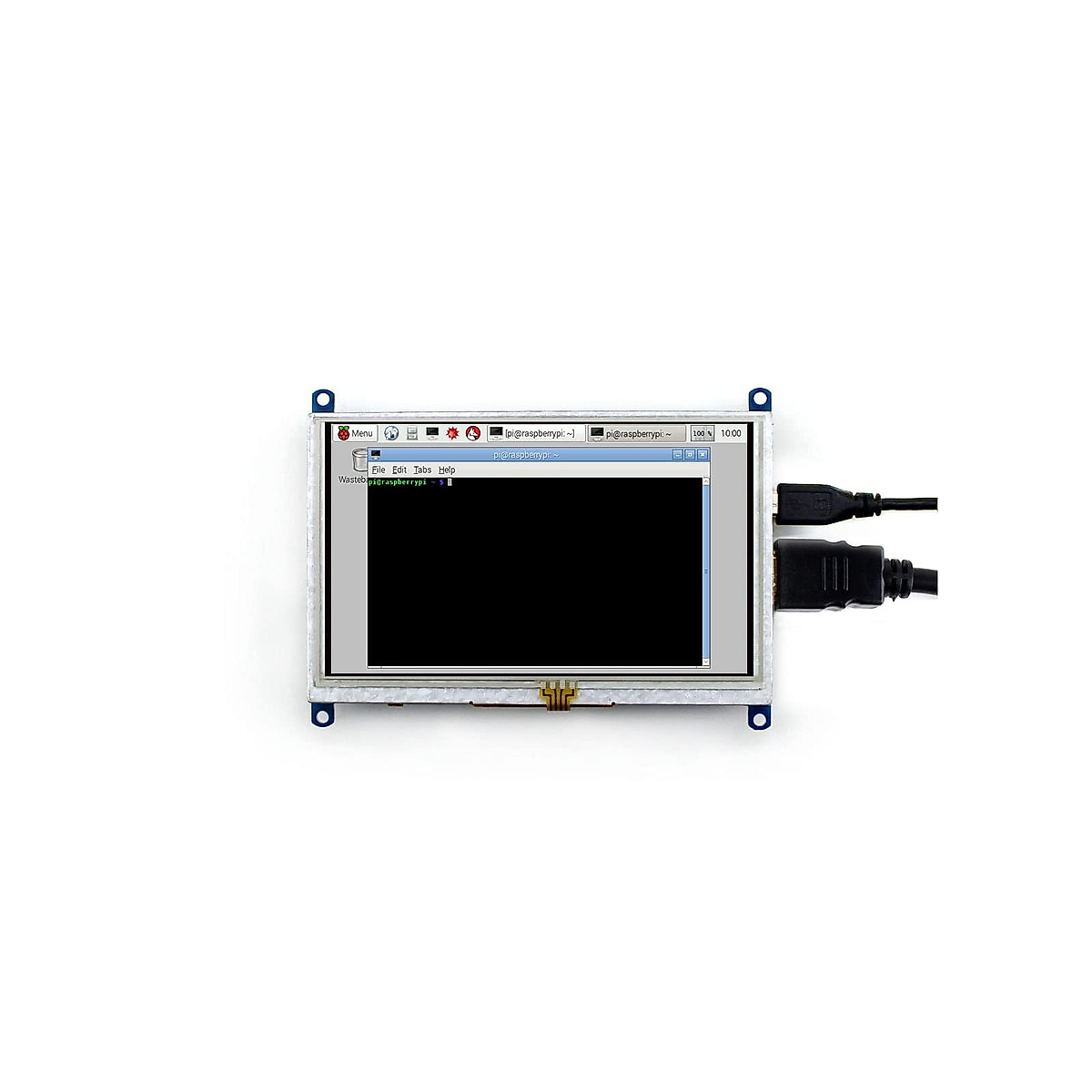 waveshare 5 Inch Resistive Touch Screen LCD(B) 800X480 High Resolution HDMI USB Interface for Raspberry Pi/Banana Pi Mainboard/Raspberry Pi 3 Model B/3B+