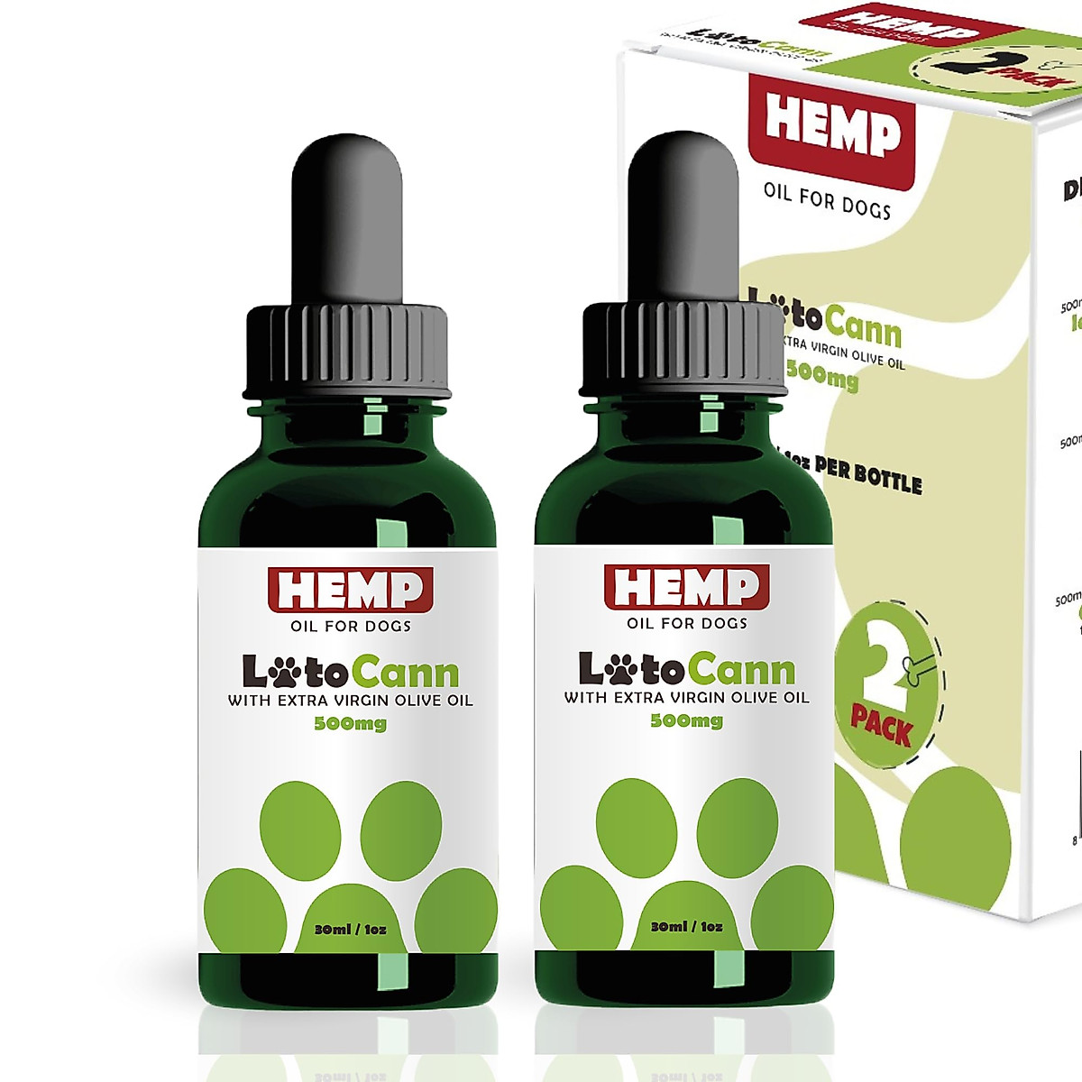 (2 Pack) Latocann Hemp Oil for Dogs and Cats: Natural Relief for Pet Anxiety, Joint Pain, and Digestive Health for Dogs and Cats