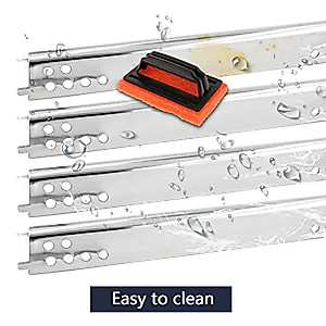 Hongso 17 Inch 4-Pack Heat Plate Tent Shield Grill Replacement Parts Kit for Charbroil Performance 475 4 Burner 463673517, 463673017, 463376018P2, 463376117 Gas Grills, G470-0004-W1,SPB1514