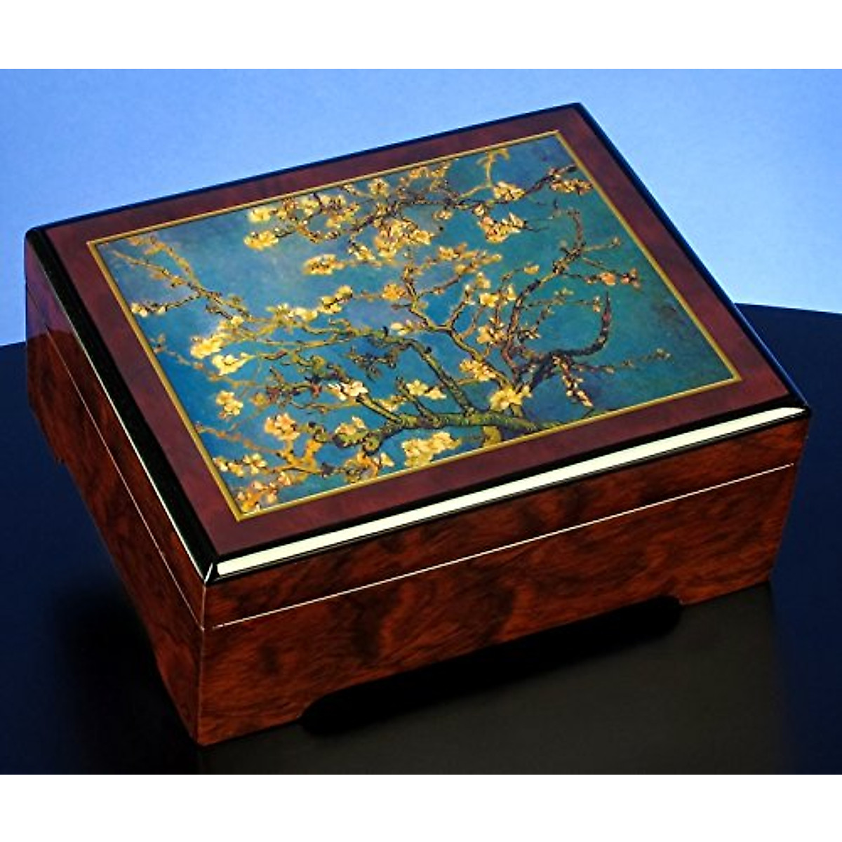 The San Francisco Music Box Company Van Gogh Almond Blossom 1890" Musical Jewelry Box