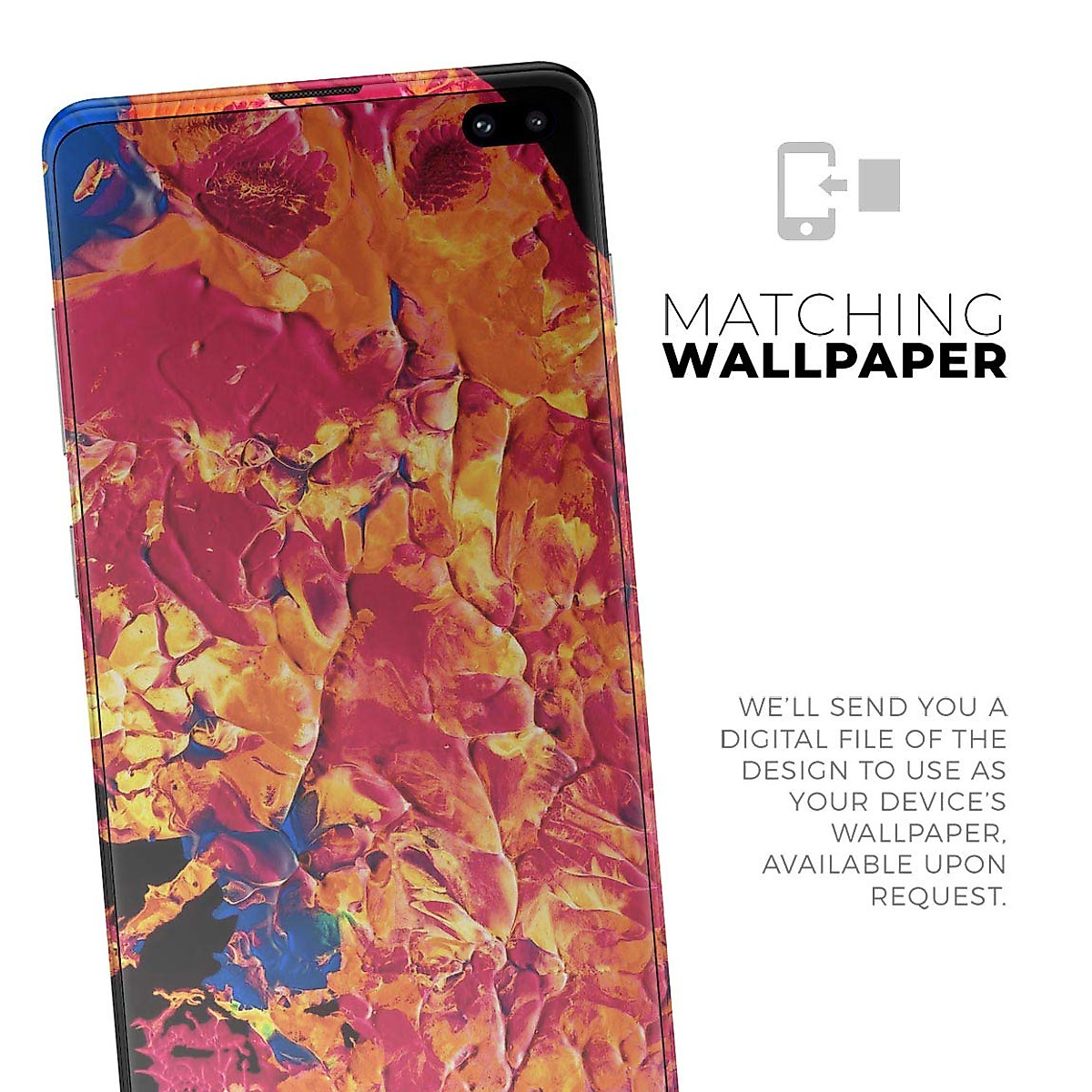 DesignSkinz Liquid Abstract Paint V6 Protective Vinyl Decal Wrap Skin Cover Compatible with The Samsung Galaxy S20 (Screen Trim & Back Glass Skin)