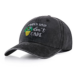 Gardening Gifts for Women, Gardening Hat, Gifts for Gardeners Woman, Gardening Accessories for Mom Aunt Grandma, Cute Gardening Gifts for Gardeners, Unique Gardening Adjustable Baseball Cap Grey