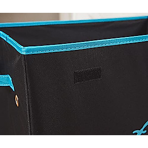 Space Jam: A New Legacy Tune Squad Collapsible Storage Bin Organizer with Lid | Fabric Basket Container with Handles, Cubby Closet Organizer | Sports Basketball Gifts And Collectibles