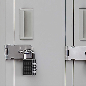 Combination Lock, [1 Pack] Diyife 4 Digit Outdoor Waterproof Padlock, Resettable Combination Padlock for School Gym Locker,Toolbox, Fence, Hasp, Cabinet(Black)