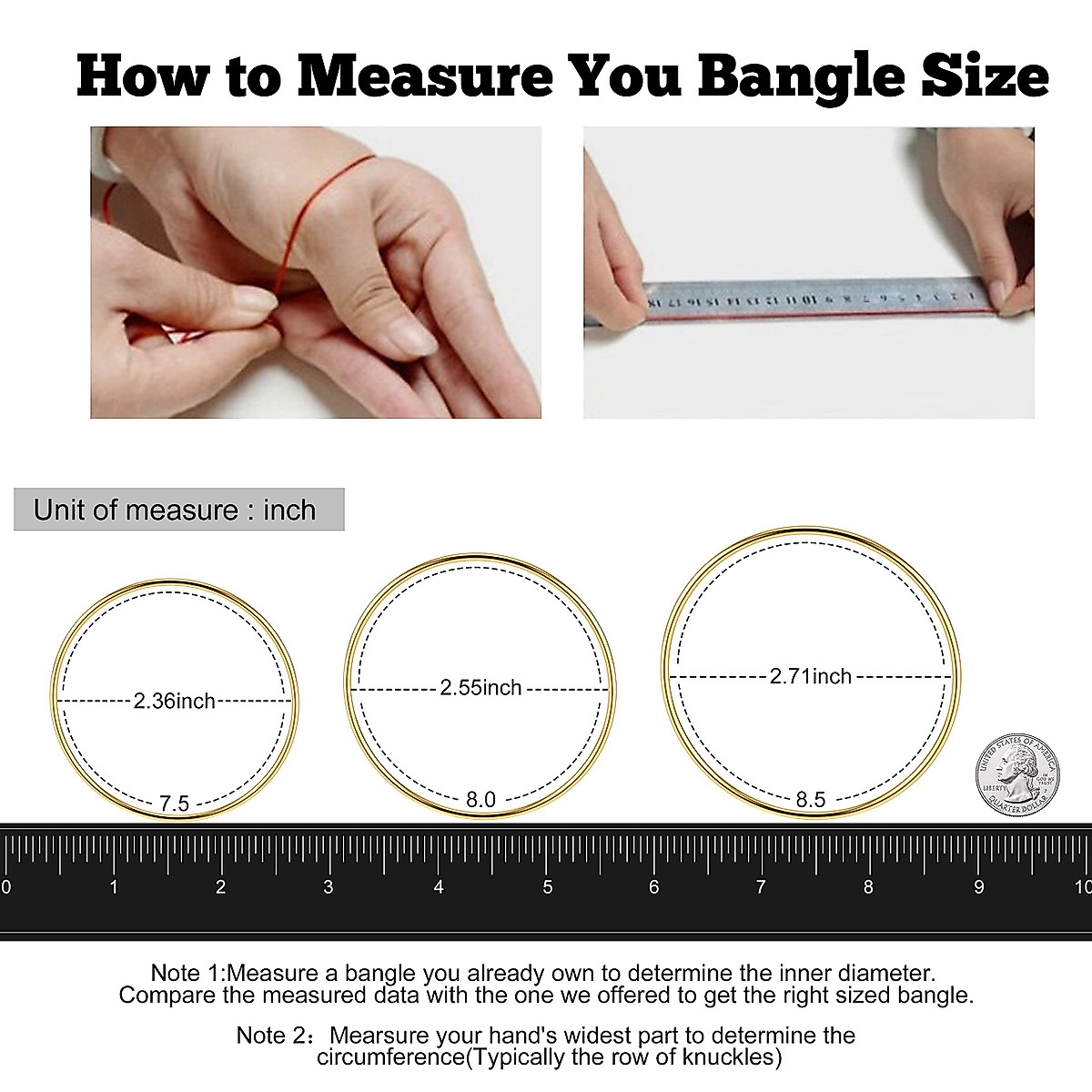 HAIAISO 6MM 14K Gold Plated Bracelet Bangle Bracelet for Women Plain Polished Bracelet Couple Valentines Day Gifts