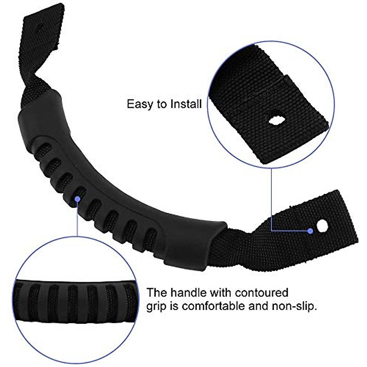 Vbestlife Replacement Handles for Kayak,1 Pair Durable Canoe Handle Replacement Accessory Kit for Kayaks Suitcase Luggage Wilderness Ride 135 Accessories