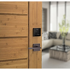 Kwikset Obsidian Keyless Touchscreen Electronic Deadbolt in Venetian Bronze