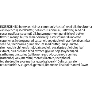 Burt's Bees 100% Natural Origin Rescue Lip Balm With Beeswax and Antioxidant-Rich Turmeric Promotes Healing Of Extremely Dry Lips, Cooling Eucalyptus, 2 Tubes in Blister Box(Pack May Vary)