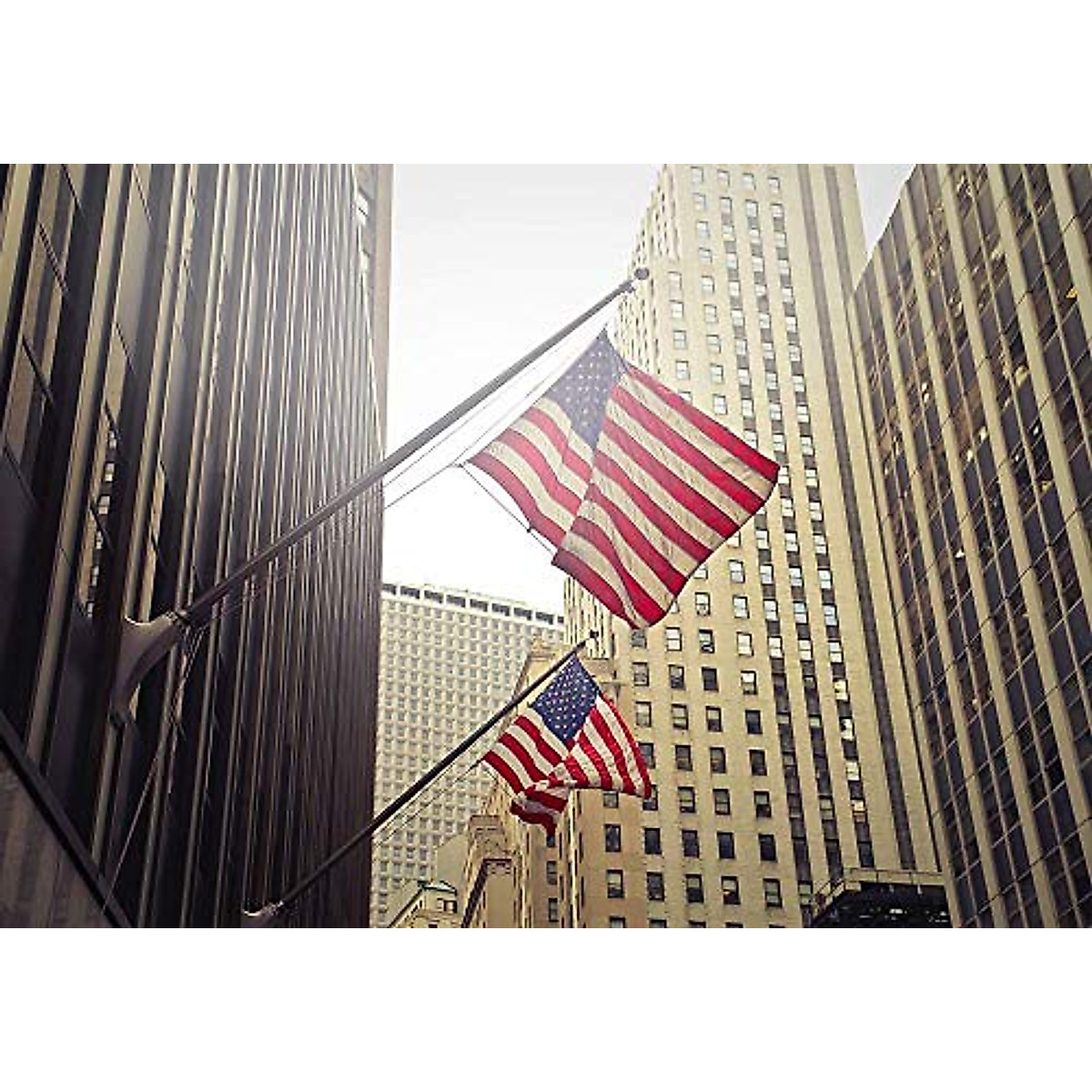 American Flag in USA, Heavyweight Nylon American Flag 3x5 Outdoor, UV Protected/Sewn Stripes/Embroidered Stars/Brass Grommets, US Flag Built for The Toughest Conditions