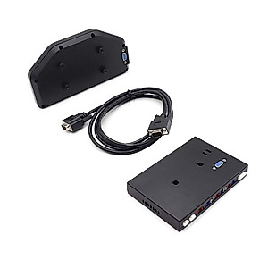 DEJUN Car Race Dash Dashboard, DO908 Car Combination Gauge Meter Sensor Kit Multifunctional Car Dashboard Dash Display for 12V Racing Car Meter