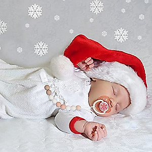 Pacifier Clips for Baby Boys Girls 2 Pack (Orange Pink)