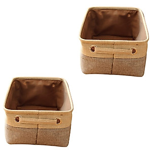 Cabilock 2pcs storage containers storage crate storage bins for clothes containers for clothes stitching