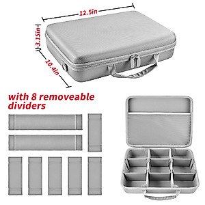 PAIYULE Large 2500+ Card Game Case for Cards Against Humanity for PTCG Trading Cards for Phase 10 for Magic The Gathering Cards Games,Baseball Basketball Sport Card Box Card Games-(Bag Only)(Grey