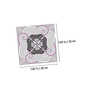 LIFKOME 20 Pcs Pink Tiles Bedroom Tile Flooring Vinyl Floor Tile Floor Tiles Stickers Pink Marble Decor Home Furniture Decor Tile Removable Sticker Floor Tile Sticker for Home Tile Decor