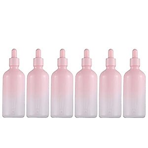 6PCS Glass Dropper Bottle,MoreChioce 10ml Empty Glass Bottle with Dropper Refillable Glass Bottle Container for Skin Care Liquid,Makeup Liquid,Cosmetic