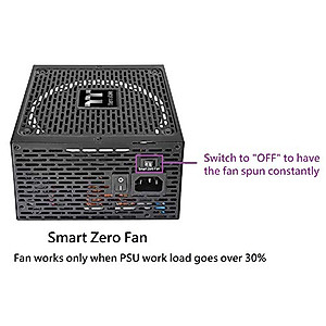 Thermaltake Toughpower GF1 850W 80+ Gold SLI/ CrossFire Ready Ultra Quiet 140mm Hydraulic Bearing Smart Zero Fan Full Modular Power Supply 10 Year Warranty PS-TPD-0850FNFAGU-1