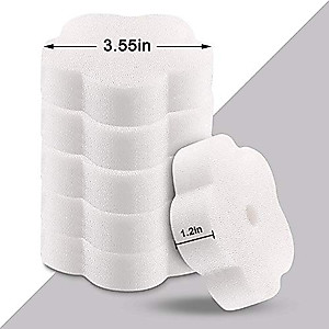 Acmer 25 Pieces Flower Shape Oil Absorbing Scum Sponge for Swimming Pool Hot Tub and Spa