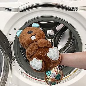 Nuby Lifelike Animated Sleeping Beaver with 8 Soothing Lullabies & 4 Calming White Noises, 30 Min Non-Stop