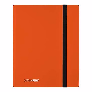 Pumpkin Orange Ultra Pro 9 Pocket Eclipse Pro Binder Soft Plastic Card Storage Binder Portfolio Album
